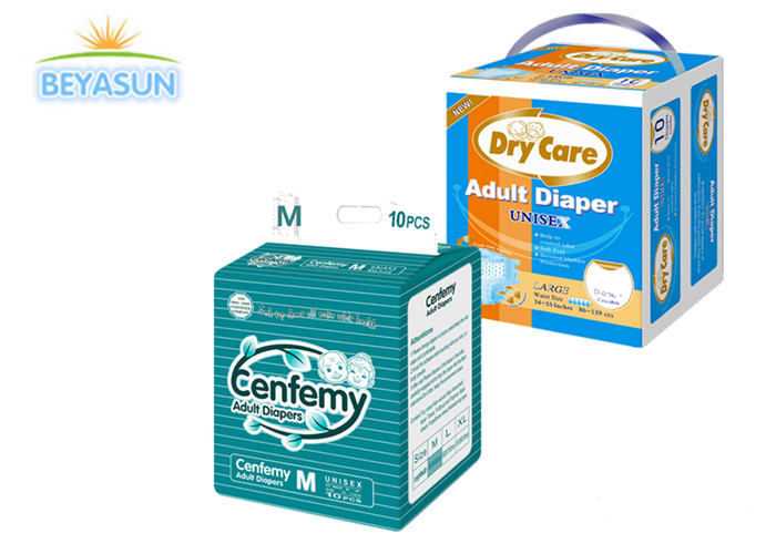 Unisex Disposable Adult Diaper with Tabs Moderate Absorbency ...